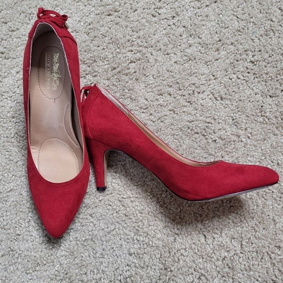 Coach and Four | Shoes | Coach And Four Louisa Lace Back Pump In Red ...